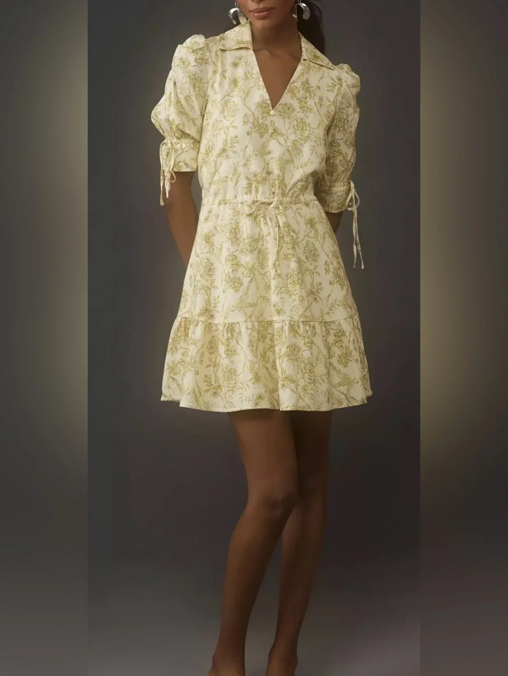 Hutch | Dresses | Hutch Grant Dress Collared Mini Dress Yellow Green ...